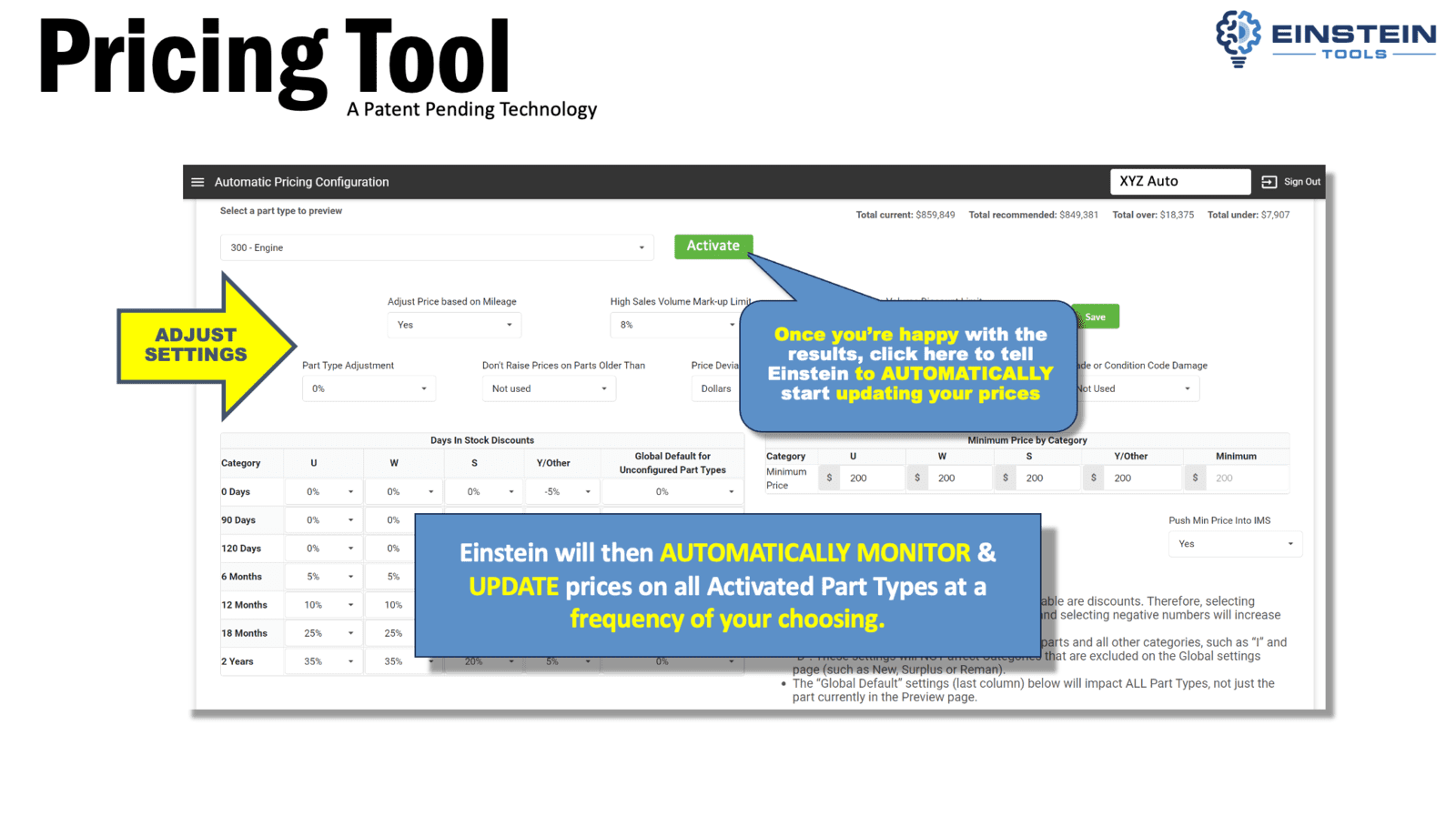 Pricing Tool | Einstein Tools